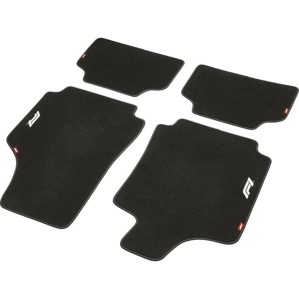 F1 Car Mats (Black & White) - WOOLF_ID