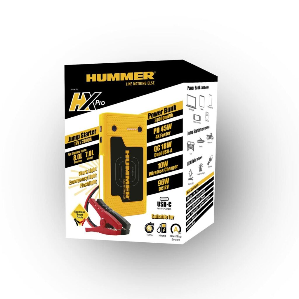 HUMMER Jump Starter (10000Ah - 12V) - WOOLF_ID